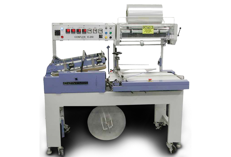 E-250 Automatic L-Bar Shrink Wrap Sealer • Conflex, Inc.